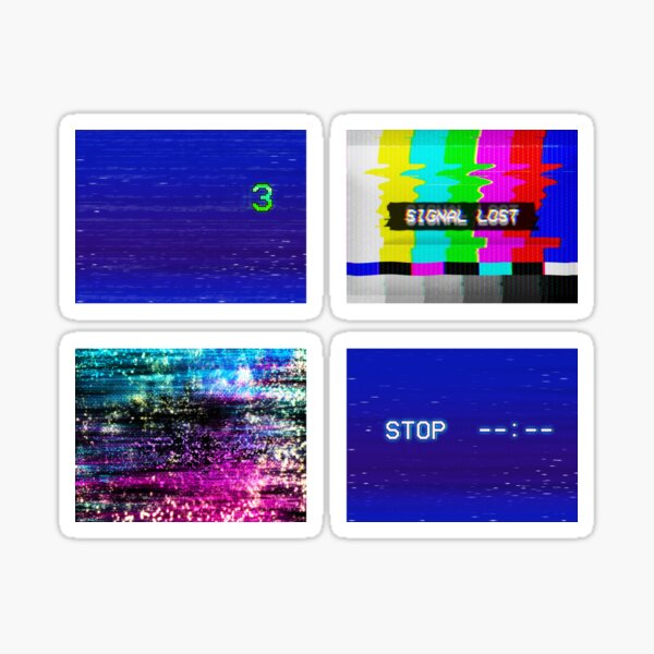 "CRT Vaporwave TV VHS Sticker Pack" Sticker for Sale by forge22 | Redbubble