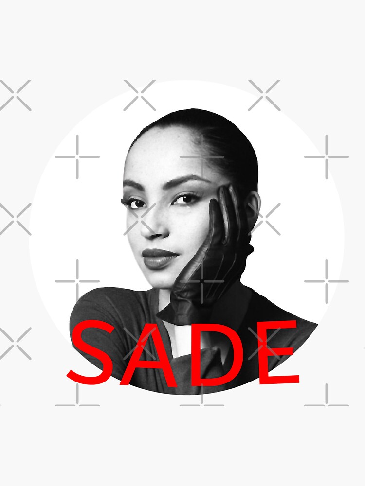 "For Mens Womens Sade Singer Musician Actor Adu Funny Man" Sticker for ...