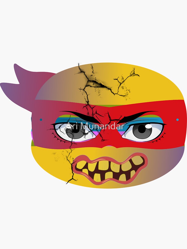 "ninja turtle red guinea" Sticker for Sale by XCART | Redbubble
