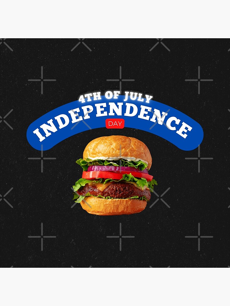 "Happy independence day and burgers" Photographic Print for Sale by ...