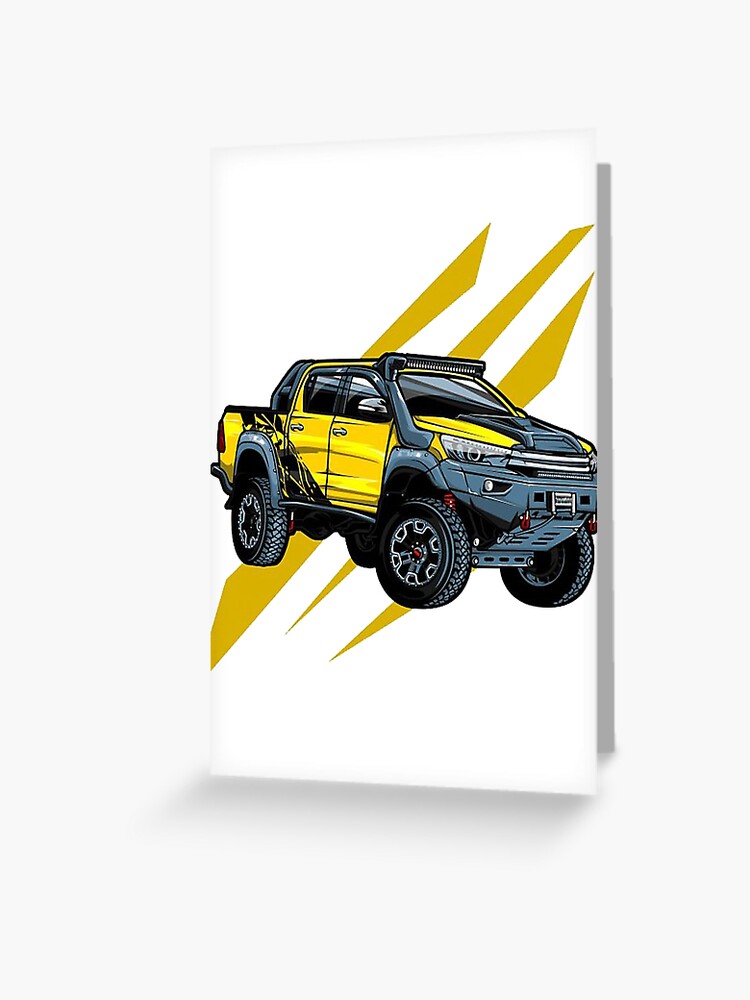 Grußkarte for Sale mit "Toyota Hilux Tonka-LKW" von DarkRiders | Redbubble