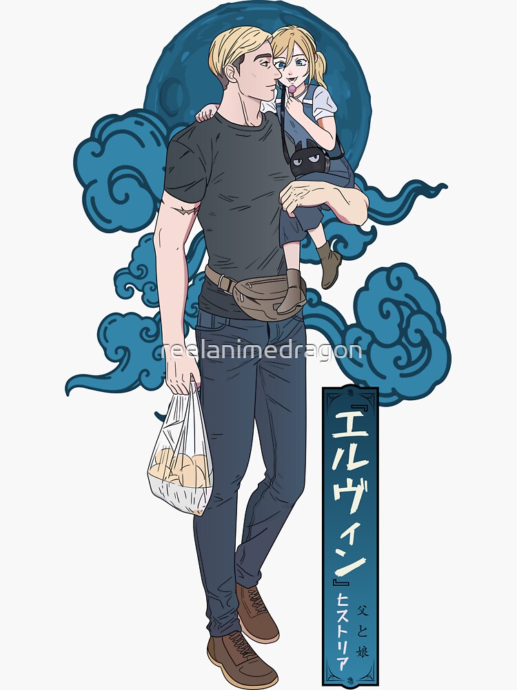 "Erwin and Historia - Attack On Titan" Sticker by reelanimedragon ...