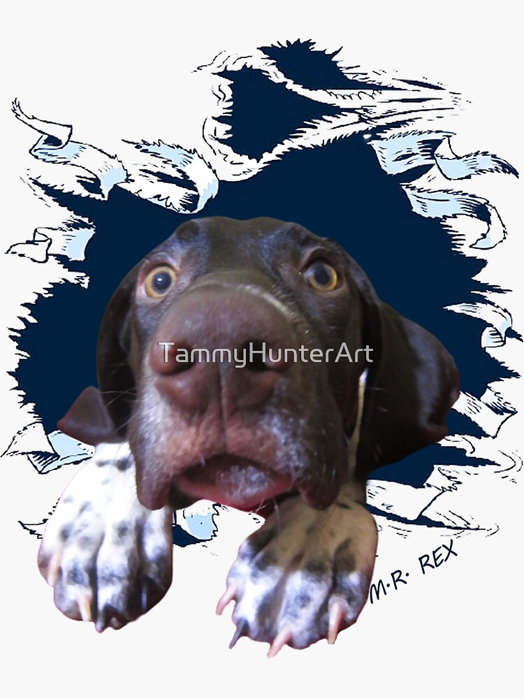 "GSP Funny face " Sticker for Sale by TammyHunterArt | Redbubble