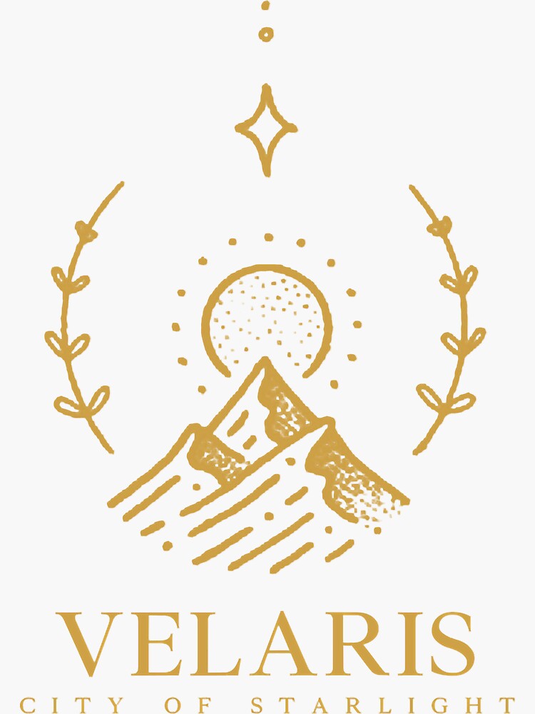 "A court of Thorns and Roses, Velaris Symbol" Sticker for Sale by ...