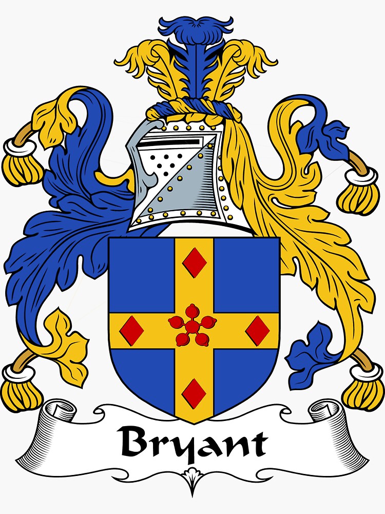 "Bryant " Sticker for Sale by HaroldHeraldry | Redbubble