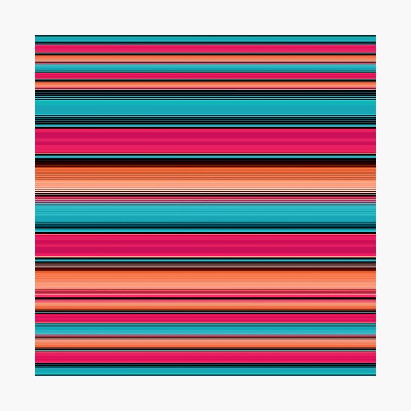 "Sarape Rosa Pink cute mexican blanket serape pattern" Photographic ...