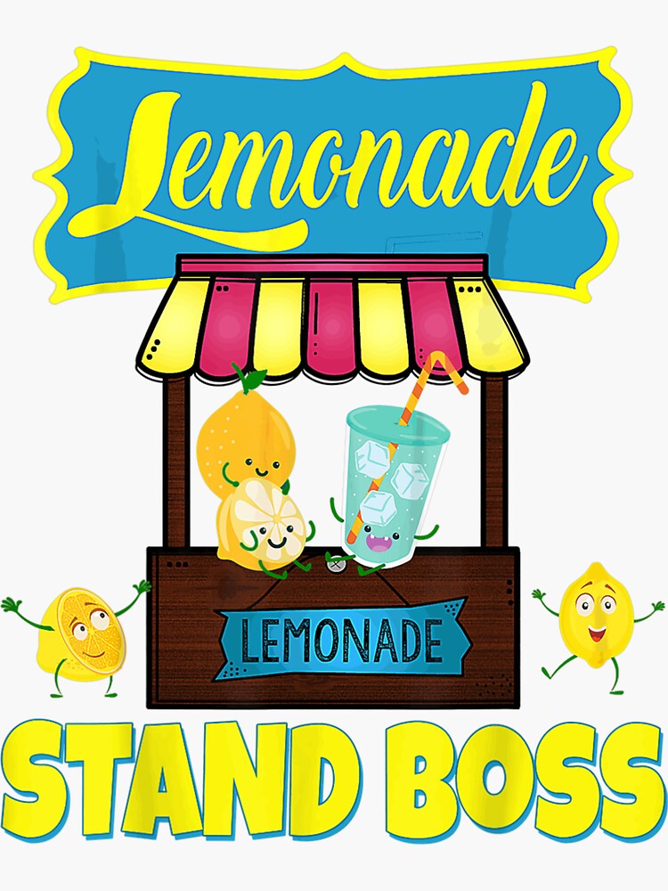 "Funny Lemonade Crew Lemon Juice CEO Lemonade Stand Boss " Sticker by ...