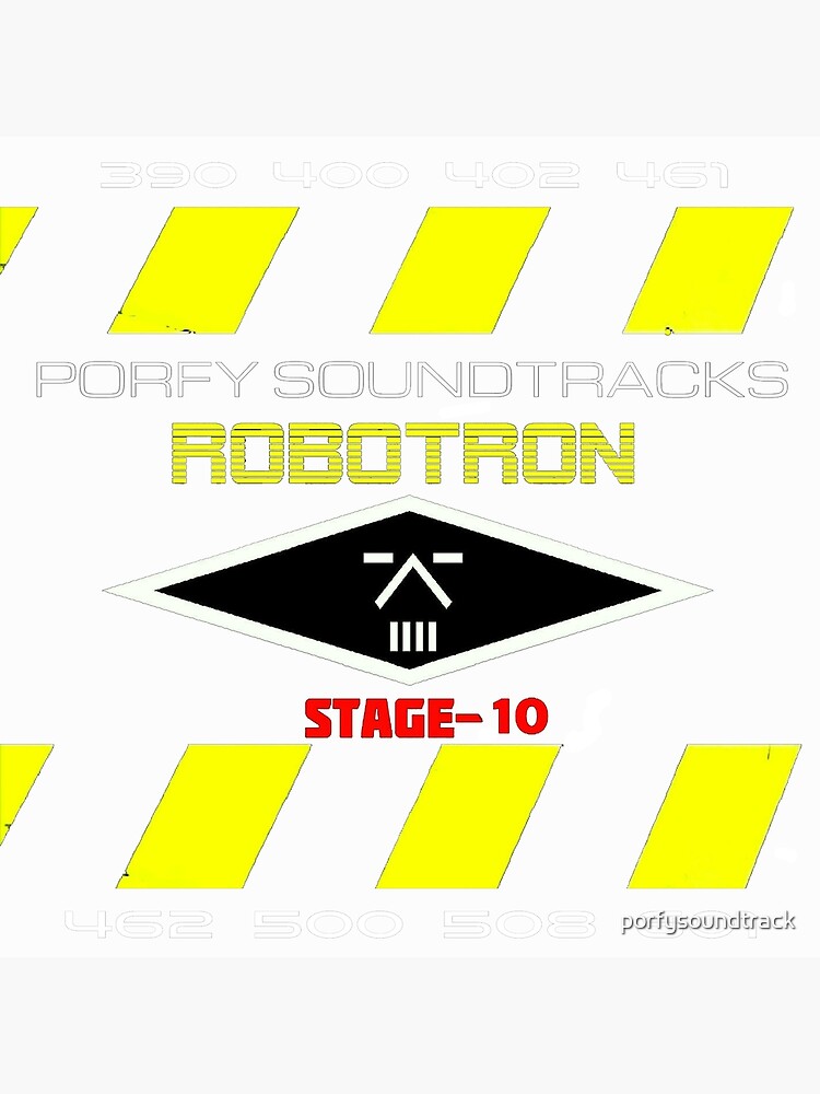 "Robotron Stage 10 (cd cover)" Poster for Sale by porfysoundtrack ...