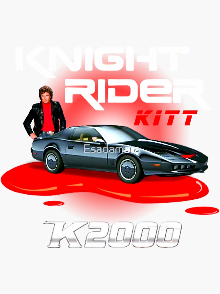 "K2000 knight rider" Sticker for Sale by Esadamara | Redbubble