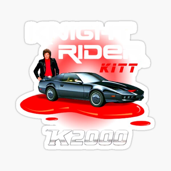 "K2000 knight rider" Sticker for Sale by Esadamara | Redbubble