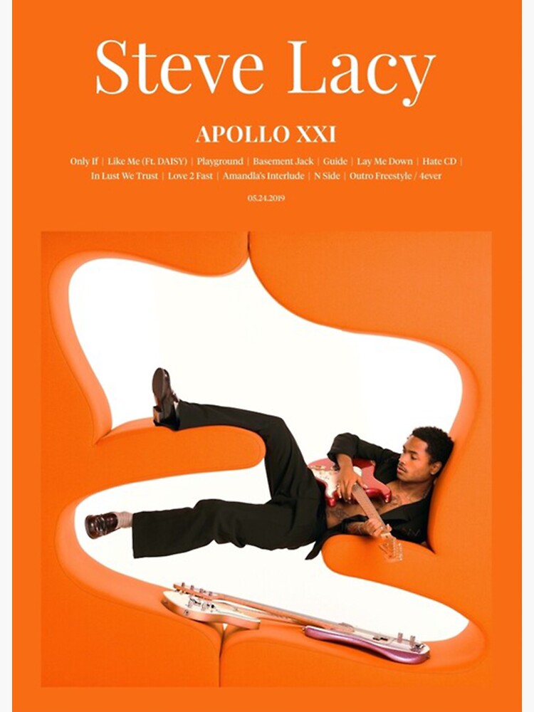 "Steve Lacy - Apollo XXI (2019) Music Album Cover Poster" Sticker for ...
