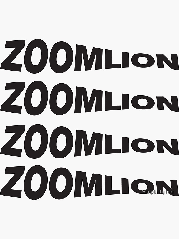 "Zoomlion" Sticker for Sale by SimplicityTee | Redbubble