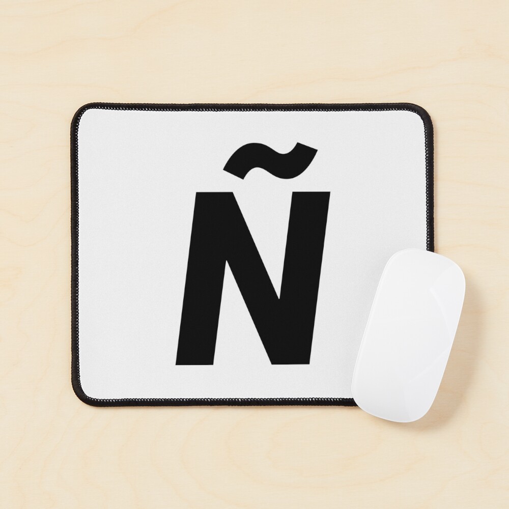 "Letter Ñ Word ññ letra eñe enie" Sticker for Sale by ZooOfArt | Redbubble