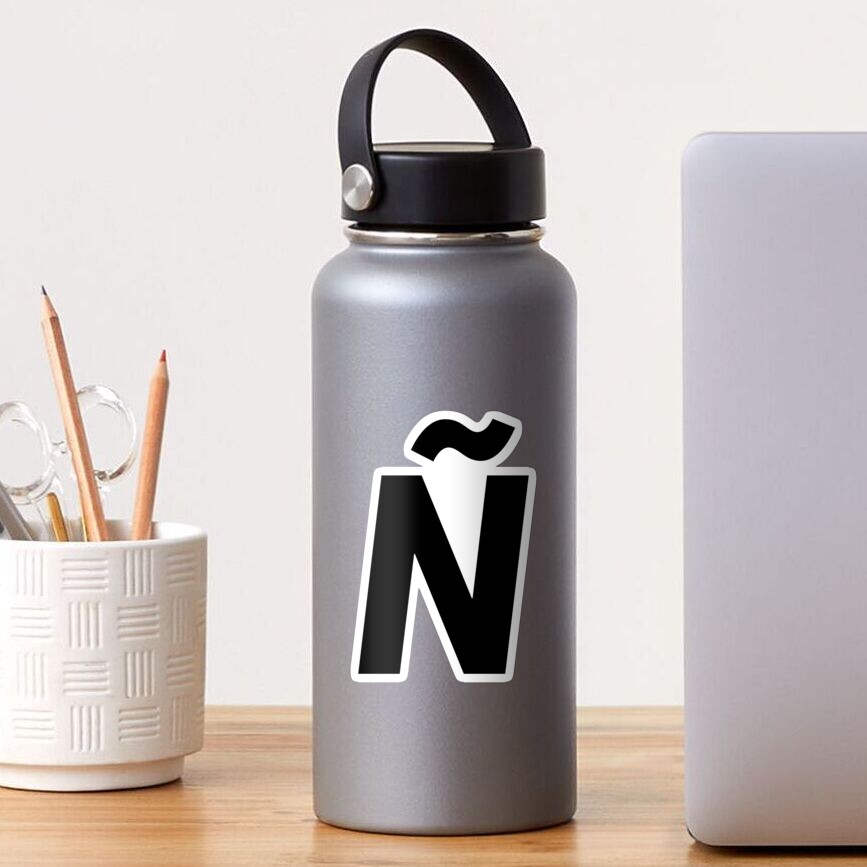 "Letter Ñ Word ññ letra eñe enie" Sticker by ZooOfArt | Redbubble