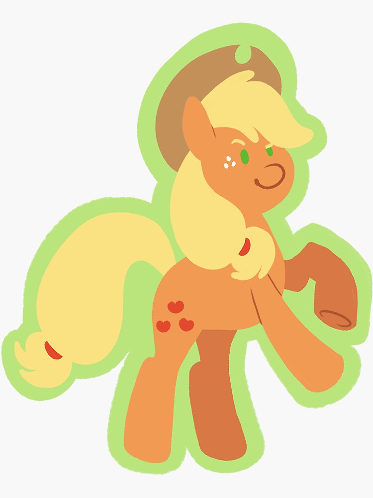 "applejack" Sticker for Sale by averywisemanart | Redbubble