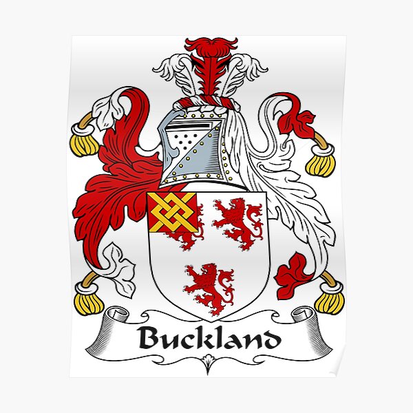 "Buckland " Poster for Sale by HaroldHeraldry | Redbubble