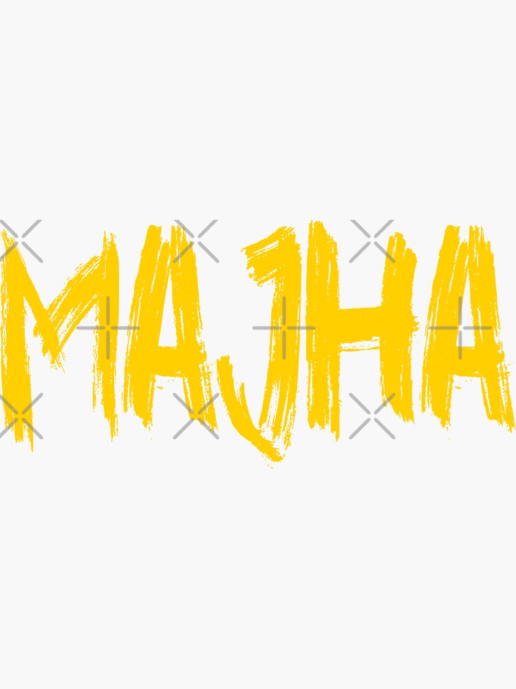 "Majha punjabi " Sticker for Sale by vpaints | Redbubble