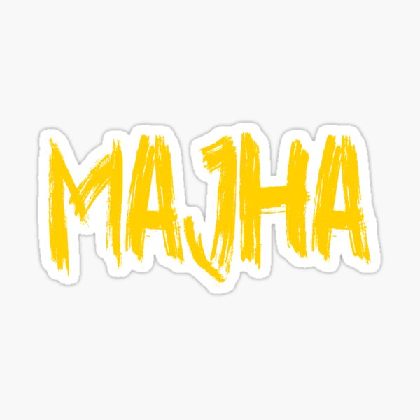 "Majha punjabi " Sticker for Sale by vpaints | Redbubble