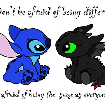 "Stitch and toothless" Sticker for Sale by Tysart22 | Redbubble