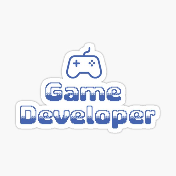 "Game Developer Sticker " Sticker for Sale by jlgrammes | Redbubble