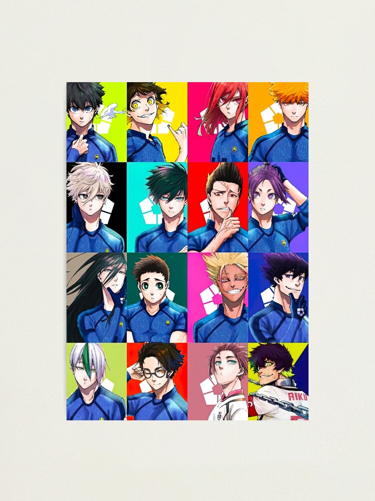 "Blue Lock Characters" Photographic Print for Sale by terpres | Redbubble