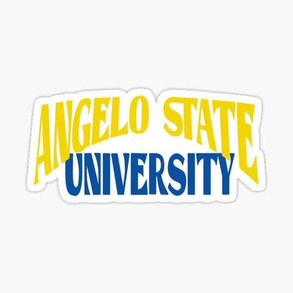 "Angelo State University Simple" Sticker for Sale by savymfdesigns ...
