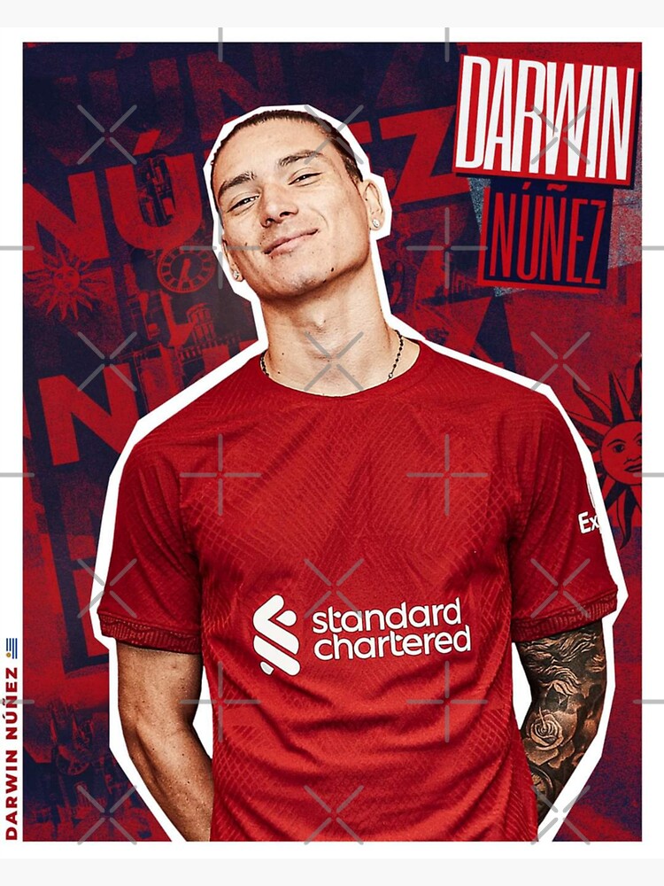 "Darwin Nunez 27" Sticker by QlickDesign | Redbubble