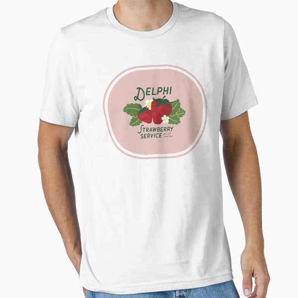 "Delphi Strawberry Service" Essential T-Shirt for Sale by DrylicDesigns ...