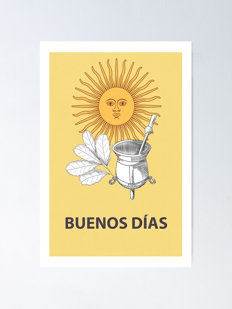 Póster «Cartel de Yerba Mate - Idea de regalo de cartel de Yerba Mate ...