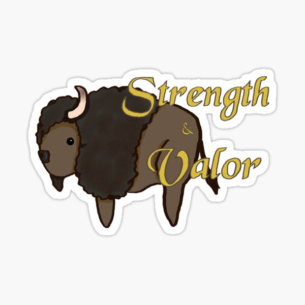 "Strength and Valor" Sticker for Sale by malyix0013 | Redbubble