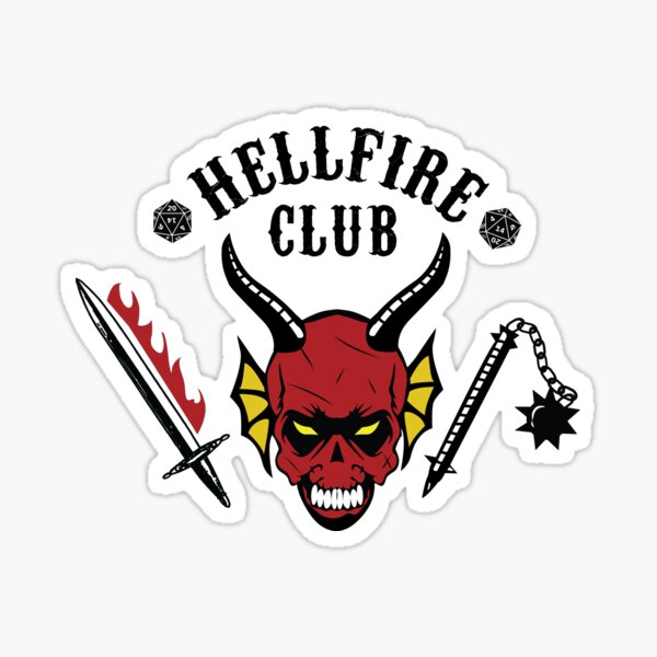 "Hellfire Club" Sticker for Sale by SleepyOwl09 | Redbubble