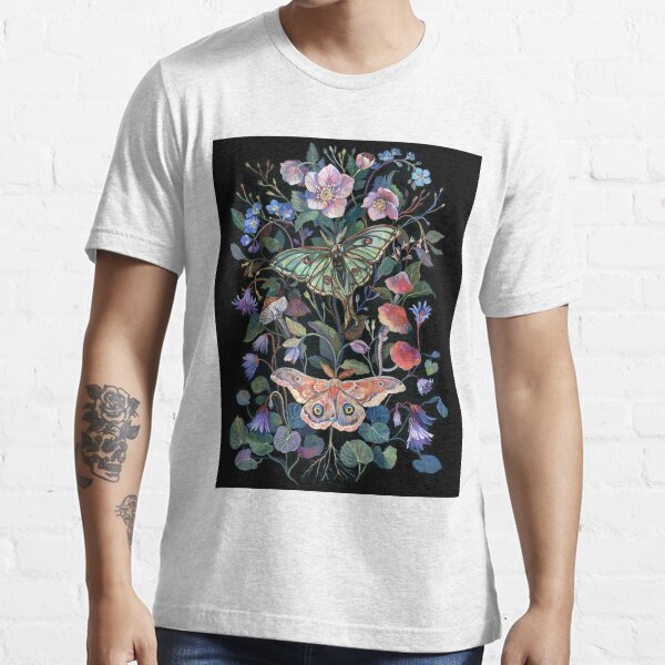 "Moon Moth" T-shirt for Sale by claramcallister | Redbubble | moth t ...