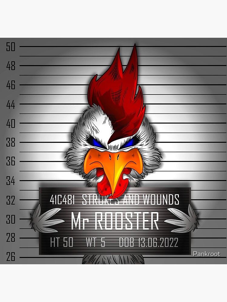 "Mr Rooster" Poster for Sale by Pankroot | Redbubble