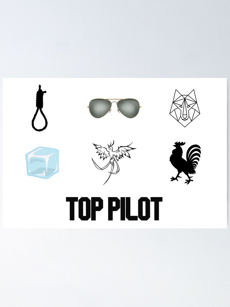 "top pilot call signs icons" Poster for Sale by LannisterOnMars | Redbubble