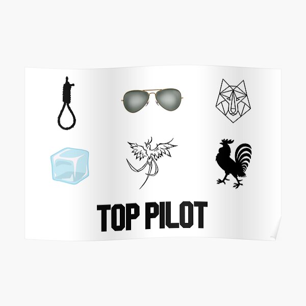 "top pilot call signs icons" Poster for Sale by LannisterOnMars | Redbubble