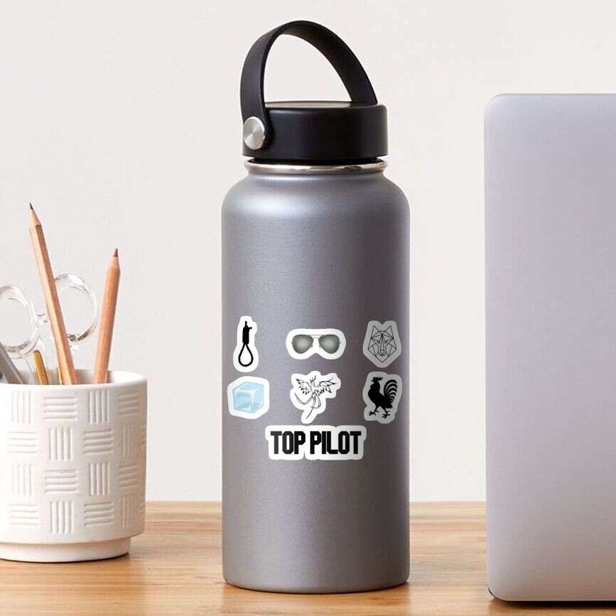 "top pilot call signs icons" Sticker for Sale by LannisterOnMars ...