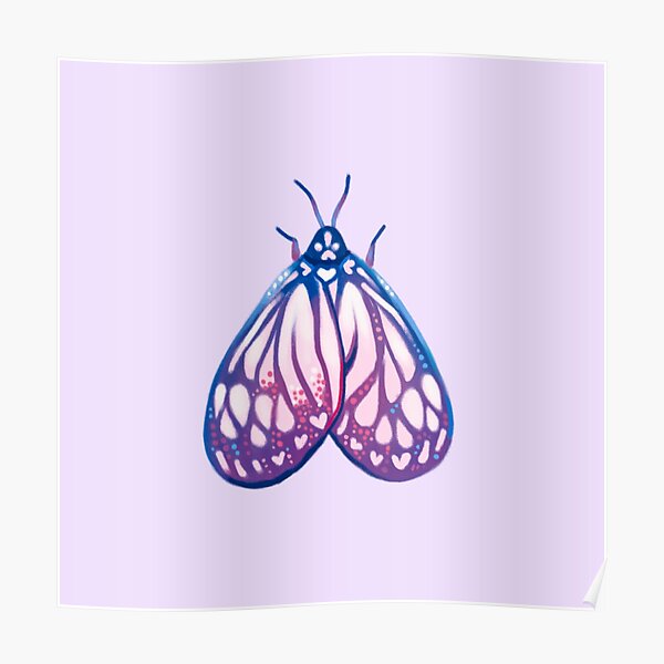 "Bisexual Moth Pride Flag LGBTQ+" Poster for Sale by luxnovaart | Redbubble
