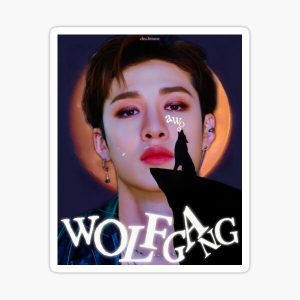"wolfgang wolf chan" Sticker for Sale by boogara | Redbubble