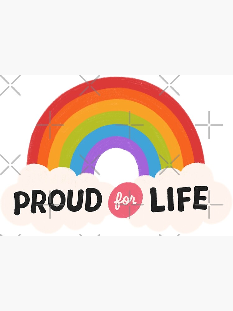 "Proud For Life Pride Month LGBTQIA+" Poster for Sale by CrimsonRed111 ...