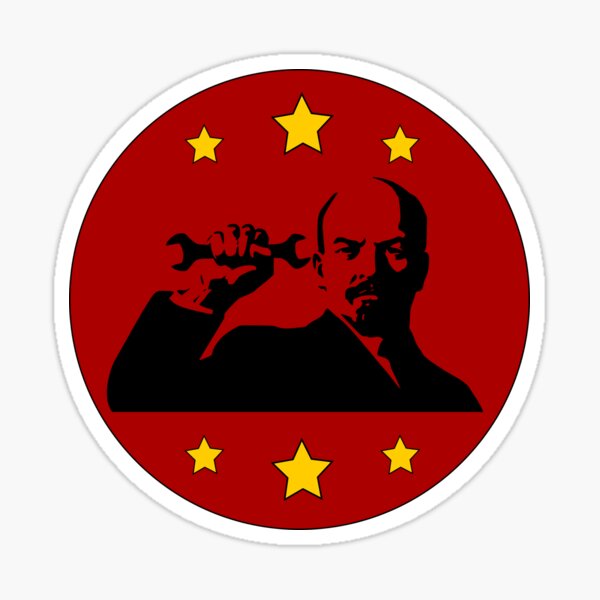 "Lenin the mechanic helps you repair your soviet cars!" Sticker for ...