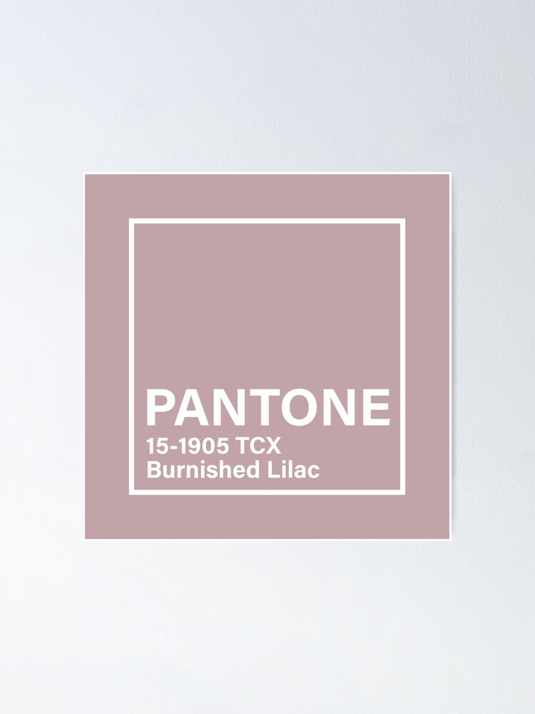 "pantone 15-1905 TCX Burnished Lilac" Poster for Sale by princessmi-com ...
