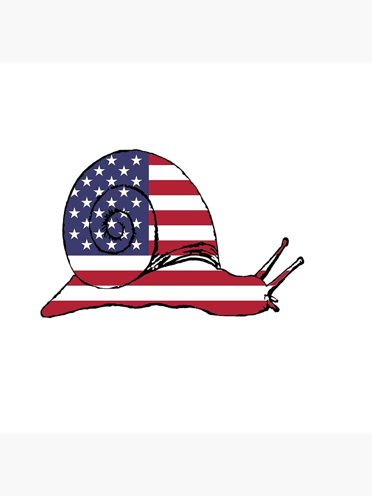 "American Flag – Snail" Poster by DelirusFurittus | Redbubble