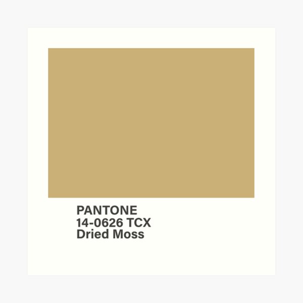"pantone 14-0626 TCX Dried Moss" Art Print for Sale by princessmi-com ...