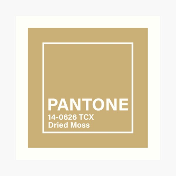 "pantone 14-0626 TCX Dried Moss" Art Print for Sale by princessmi-com ...