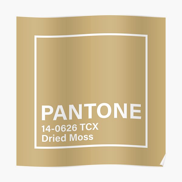 Póster «pantone 14-0626 TCX musgo seco» de princessmi-com | Redbubble