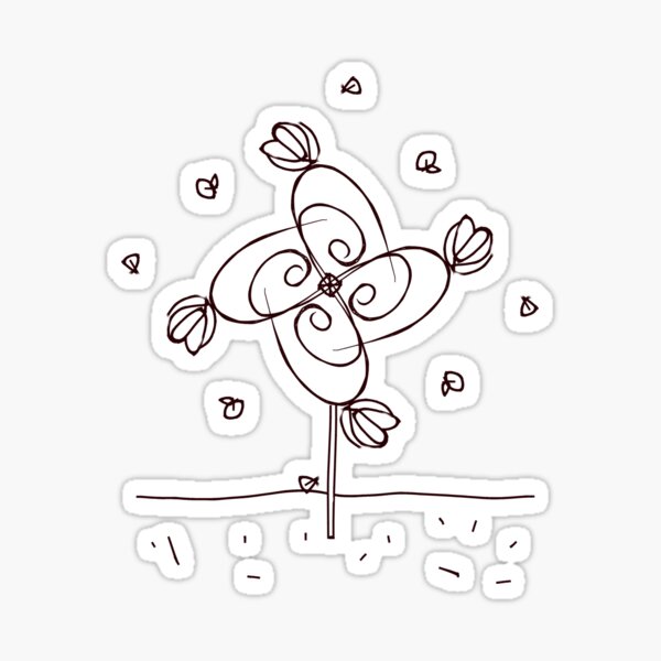 "Pinwheel" Sticker for Sale by kennabee1 | Redbubble