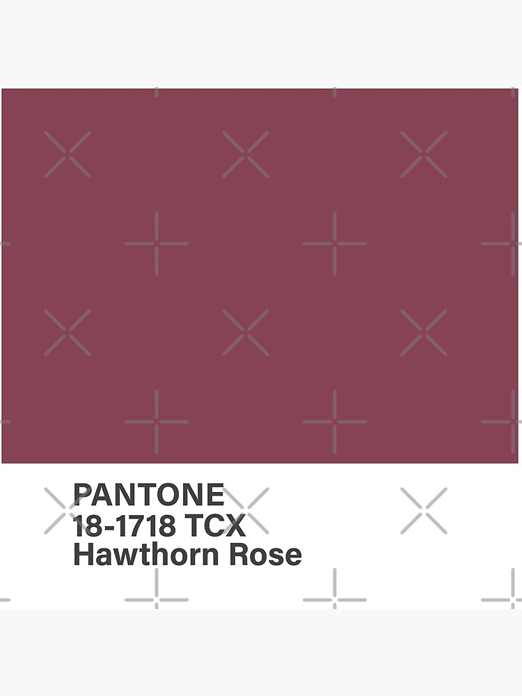 "pantone 18-1718 TCX Hawthorn Rose" Art Board Print for Sale by ...