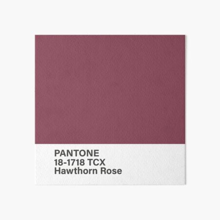 "pantone 18-1718 TCX Hawthorn Rose" Art Board Print for Sale by ...