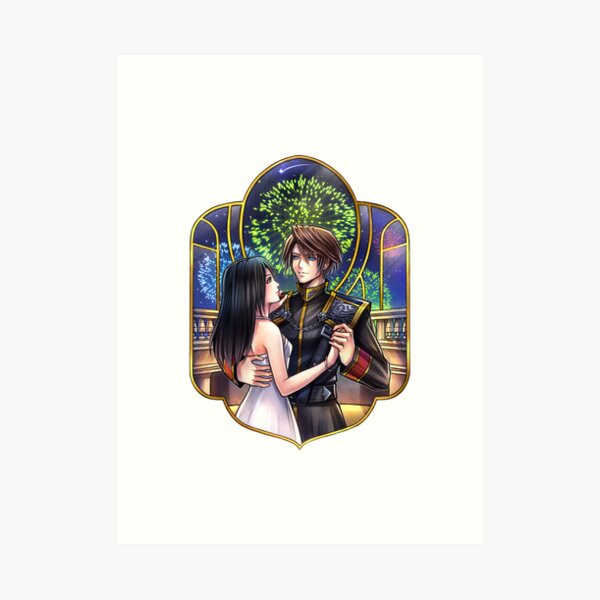 "Squall and Rinoa Final Fantasy VIII 8 Dance" Art Print by Lali-Holley ...