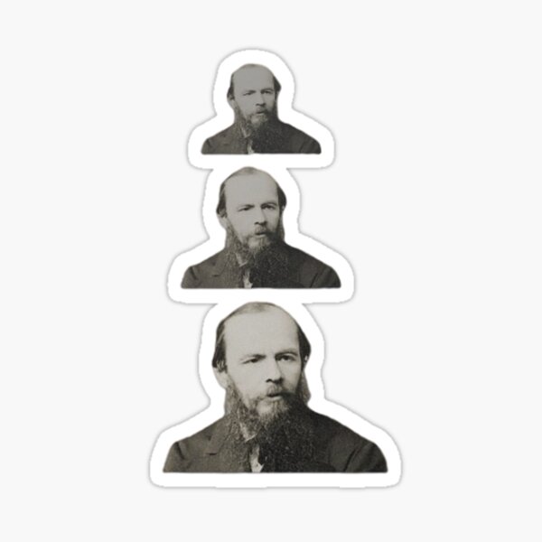 "Fyodor Dostoevsky" Sticker for Sale by Daniel-mrs | Redbubble